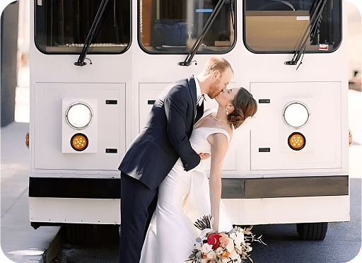 Luxury trolley rentals for wedding in USA | Rent A Trolley